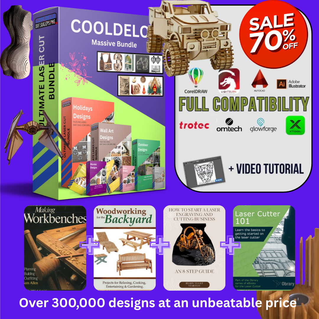 Full Access to All our 300.000 Designs - DXF, SVG, CDR, EPS, PNG, and ...